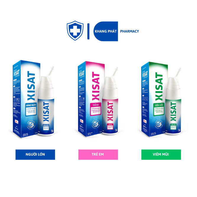 XISAT - Deep sea water nasal spray 75ml helps clean the nose, prevent ...