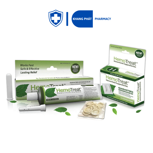 HEMOTREAT H ointment cream form - Helps quickly relieve hemorrhoid pain ...