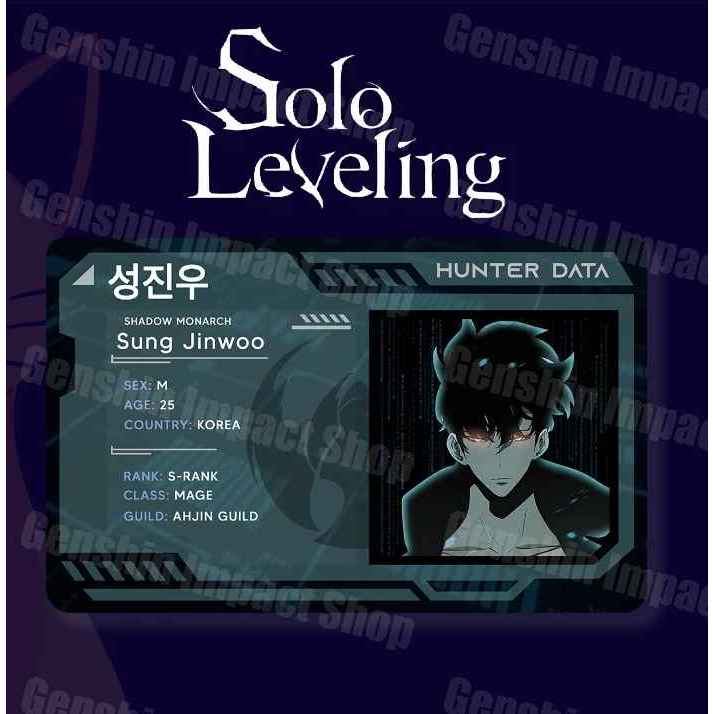 Solo Leveling ID Card | Shopee Singapore