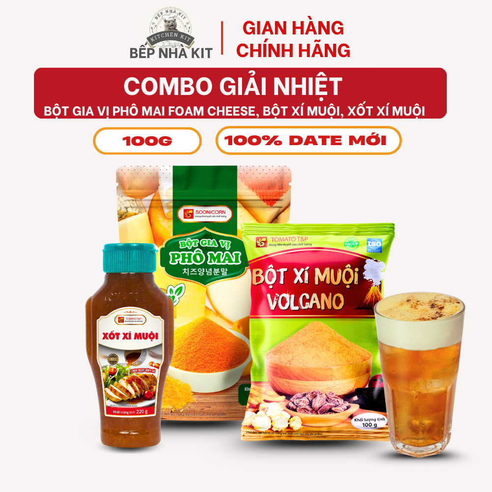 Powder for mixing water, kumquat tea, milk tea [Combo] Xi Muoi powder ...