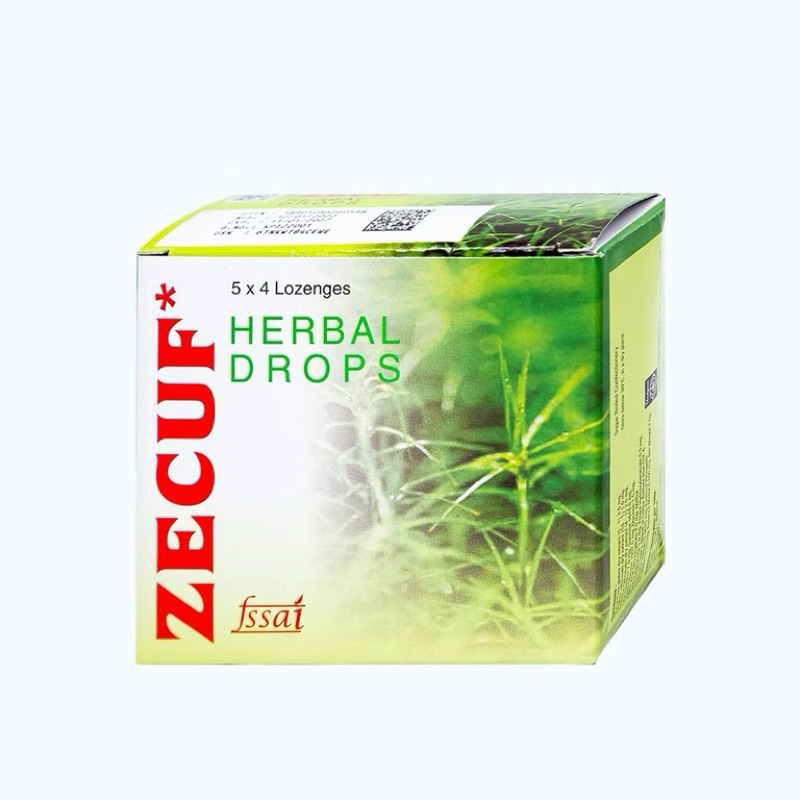 ZECUF Herbal lozenges for cough relief (5 blister packs x 4 tablets ...