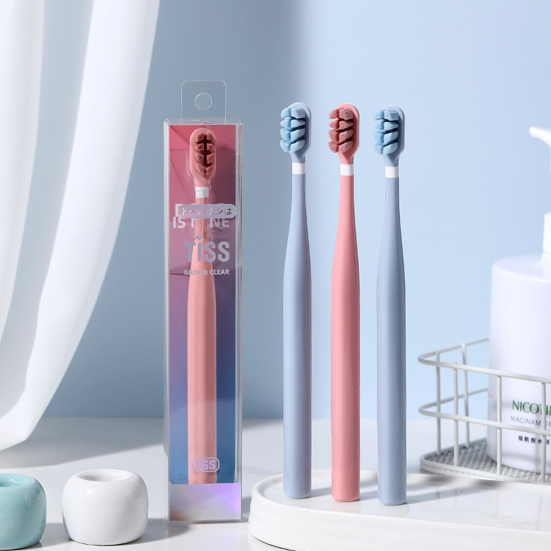 TISS Soft Toothbrush - Specialized Line to Protect Gums, Deep Cleaning ...