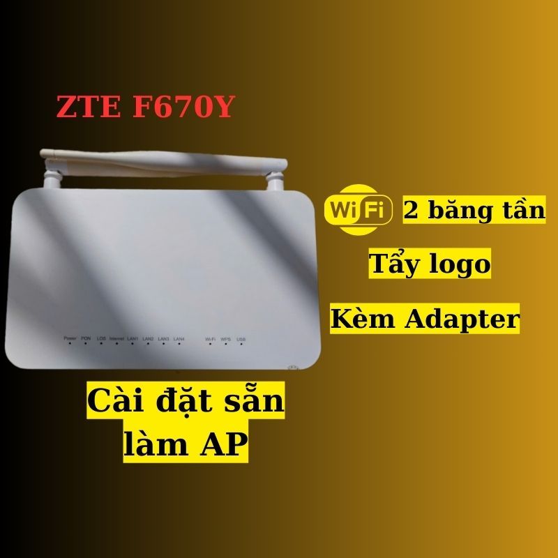 Old ZTE 670y Viettel Modem, transmits wifi with 2 ac1200 antennas ...