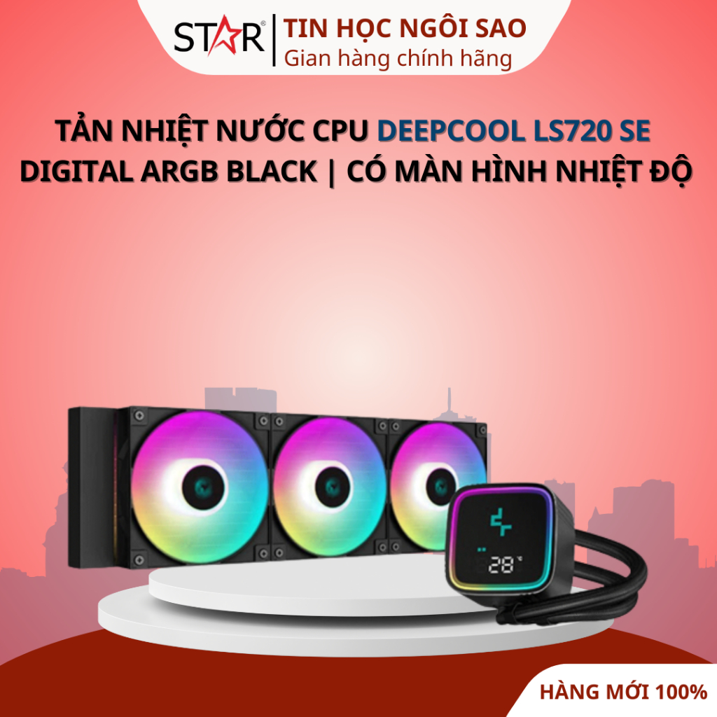Deepcool LS720 SE Digital ARGB Black CPU Water Cooler | With ...