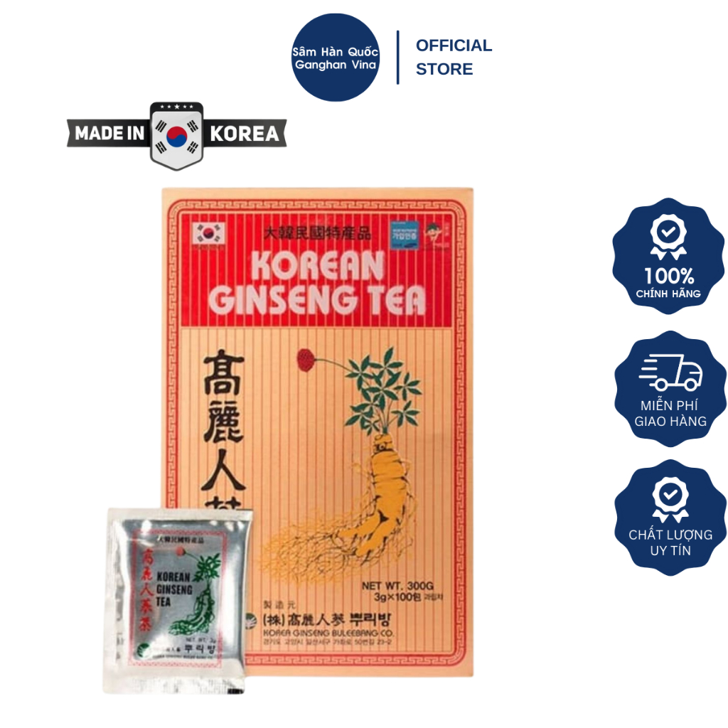 Korean Ginseng Tea (Box of 100 packs x3g) | Shopee Singapore
