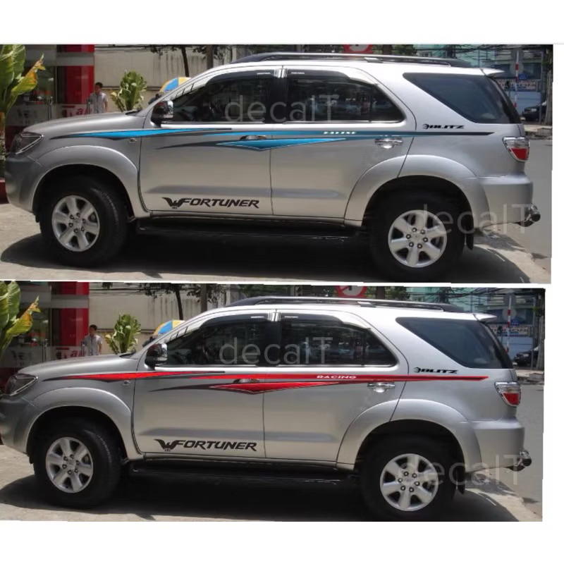 New Model Fortuner Side Sticker. Fortuner Side Sticker (F1018) | Shopee ...