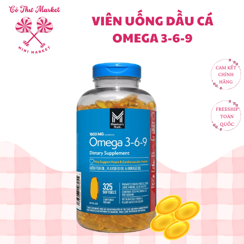 [ New MODEL ] Omega 3-6-9 Member's Mark Supports Heart Health 325 pills ...