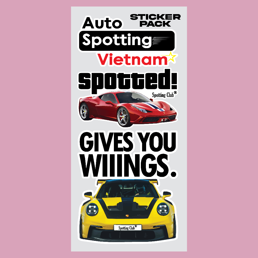 Set of 3 Auto Spotting Stickers Vietnam/ Ferrari/ Porsche | Shopee ...