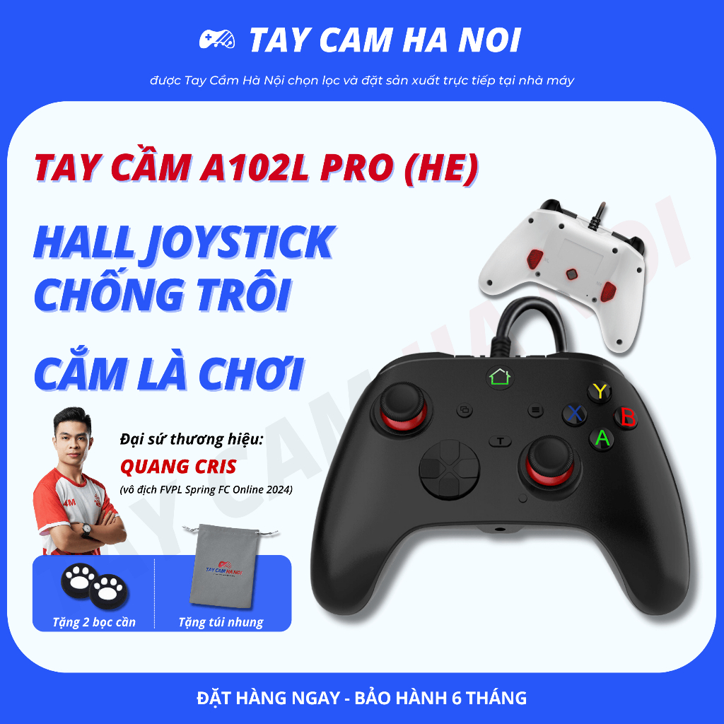 [BH 6T] A102L PRO (HE) game controller, anti-drift Hall Joystick, with dash Macro key | Shopee ...