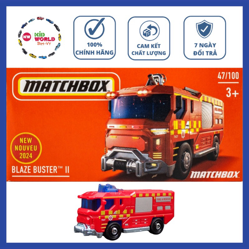Blaze Buster II 47/100 Fire Truck Matchbox Box Model Vehicle. | Shopee ...