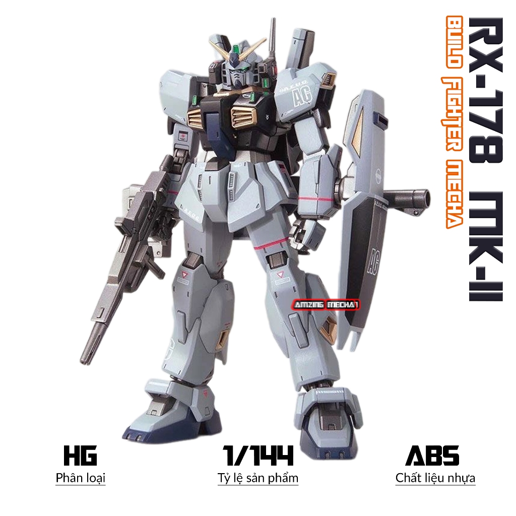 HG RX-178 MKII Model, 1/144 Mecha Fighter, Plastic Toy | Shopee Singapore