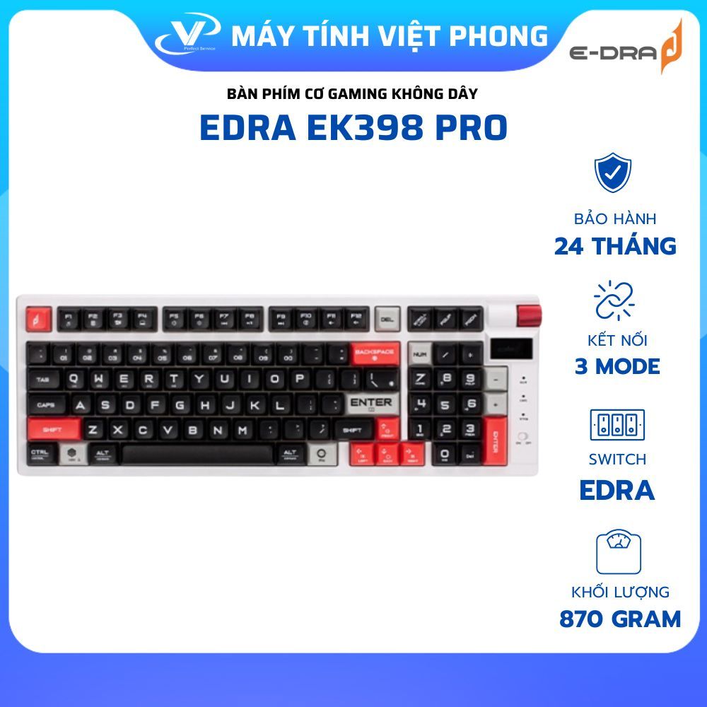 SELL GENUINE EDRA EK398 PRO TRIPLE MODE WIRELESS GAMING MECHANICAL ...