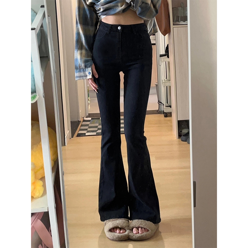 Women's Flared Jeans High Waist Stretch Slim Form Women's Jeans High ...