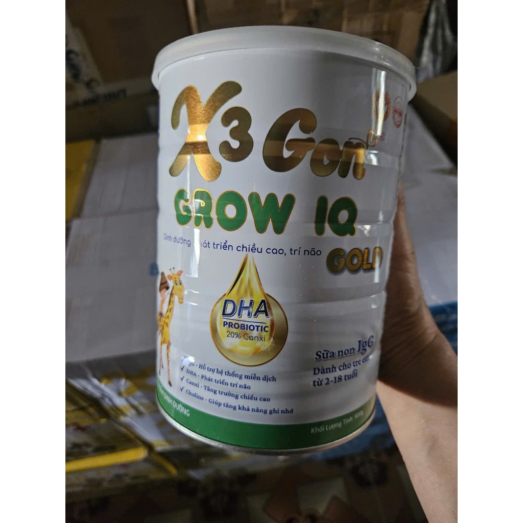 X3 Gon Grow IQ milk nutrition for height and brain development | Shopee ...