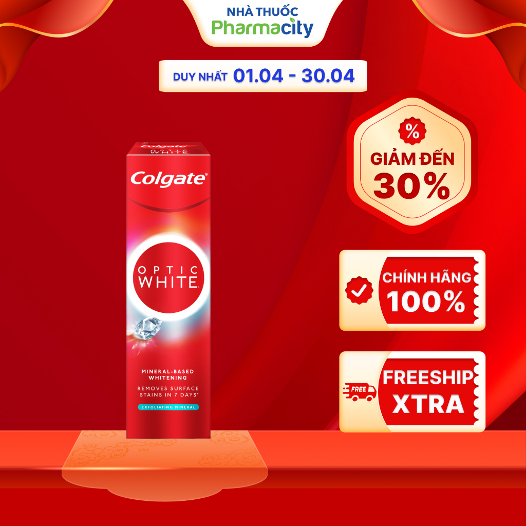 Colgate Optic White Exfoliating Mineral toothpaste helps whiten teeth ...