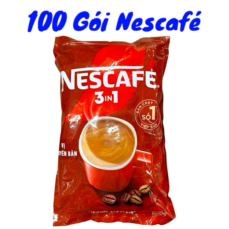 100 Packs of NESCAFE 3 in 1 Instant Coffee Genuine Original Flavor | Shopee Singapore