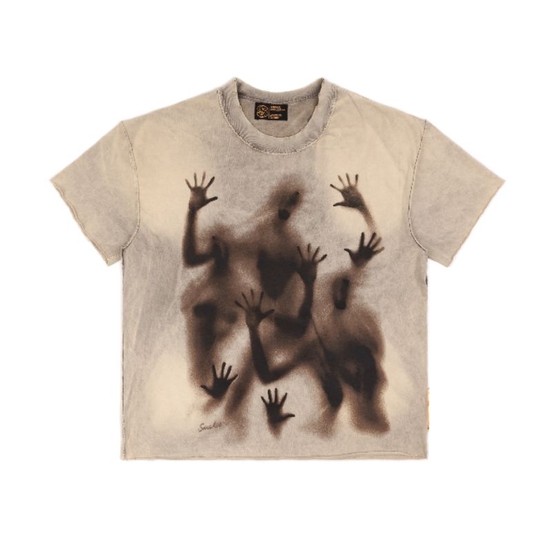 [SMAKER] Unisex cotton t-shirt for men and women, boxy form, slit ...