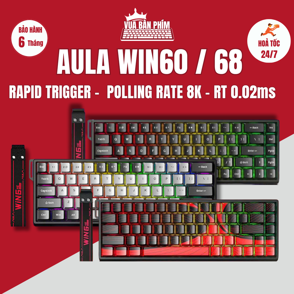 Aula win68 HE / win60 HE mechanical gaming keyboard, rapid tigger ...