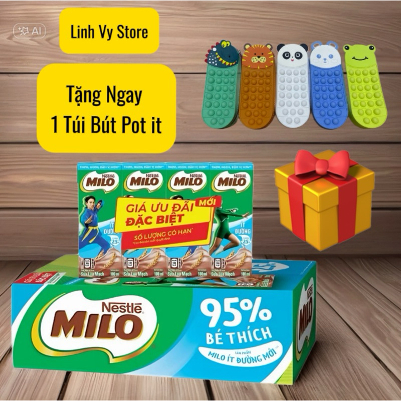 Milo Low Sugar 180Ml X 48 Boxes/Carton (95% Baby Likes) Get 1 Free Top ...