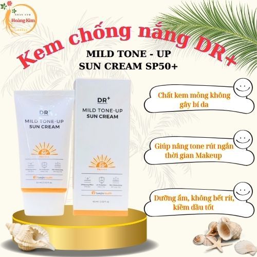 Dr+ Mild Tone Up SPF 50+ Samjin Korean Tone-enhancing sunscreen 60ml ...