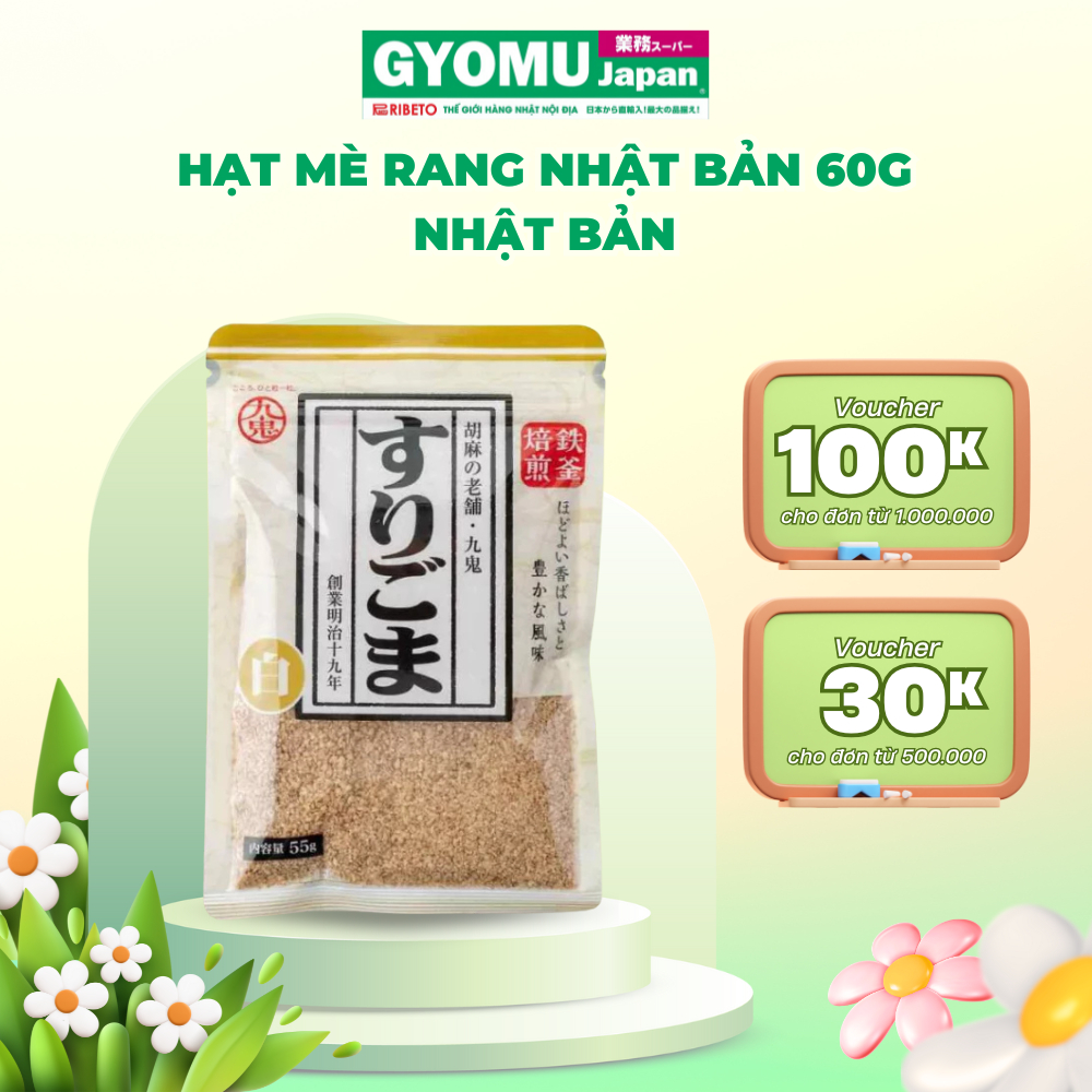 Japanese roasted sesame seeds 60g - Gyomu Japan | Shopee Singapore