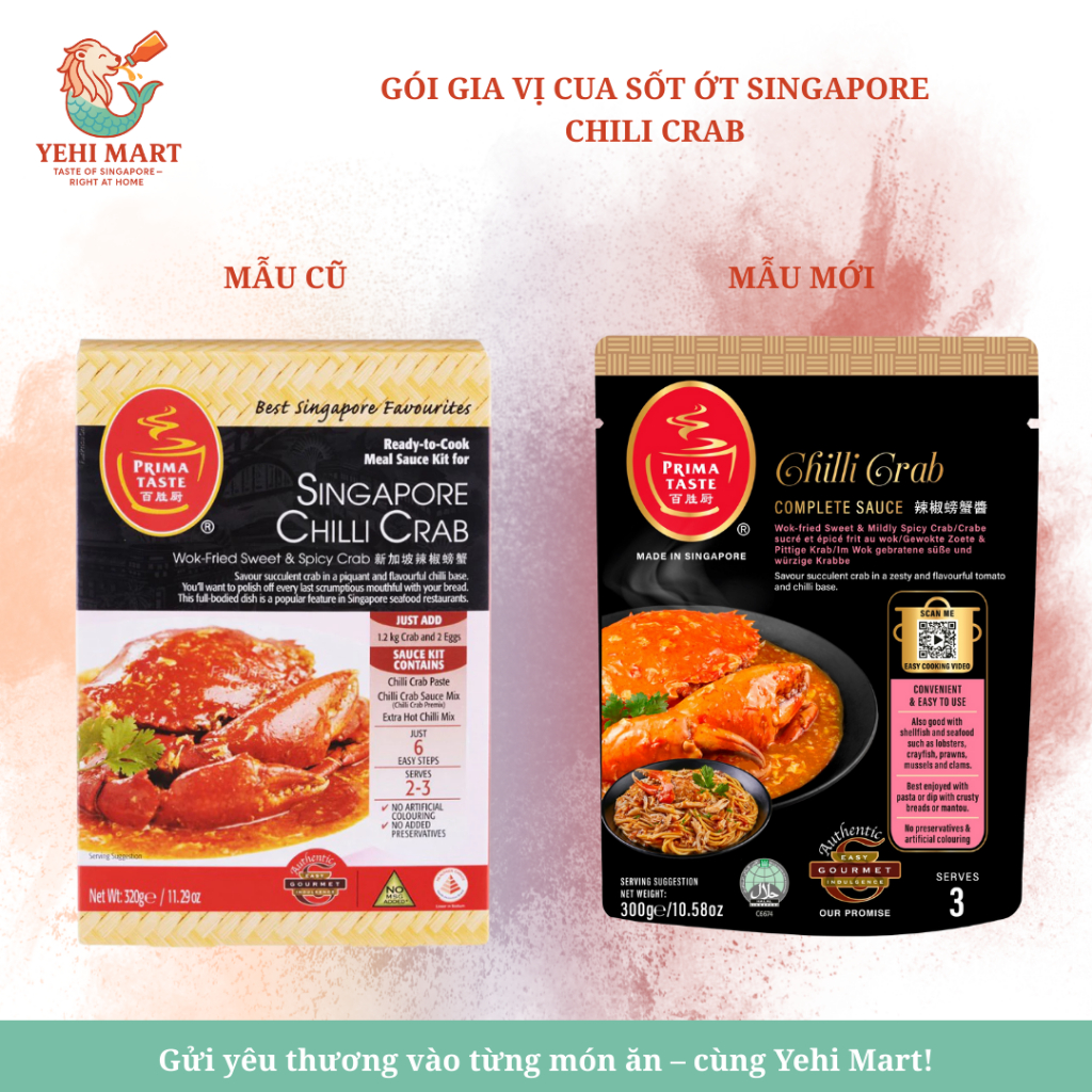 Singapore Chili sauce Crab seasoning package - Chili Crab 300g | Shopee ...