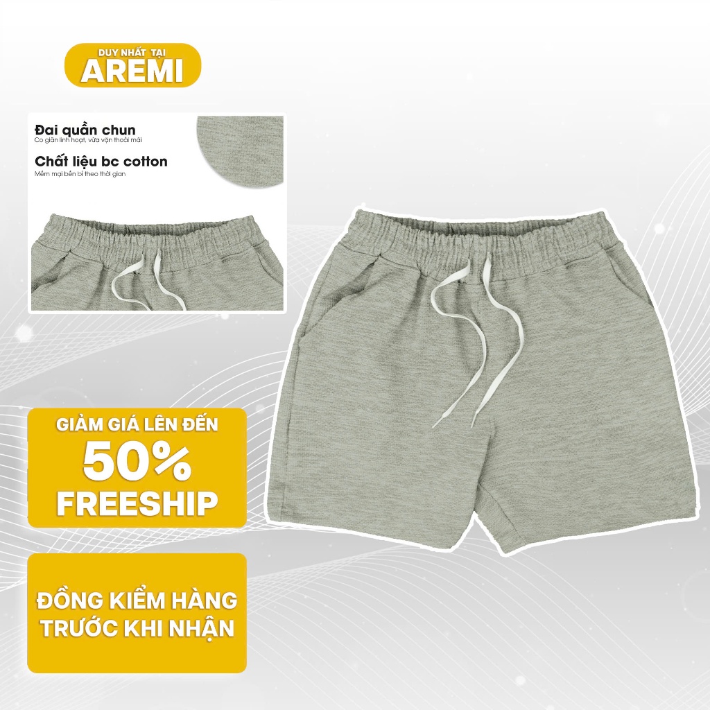Aremi Men's Shorts Thin, Light, Cool Cotton Fabric Hottrend Gym Running ...