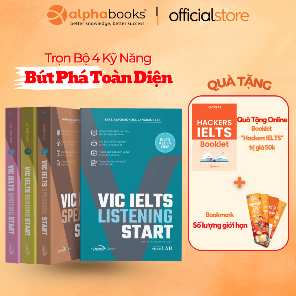Book - VIC IELTS START - IELTS All in One (Combo of 4 books) | Shopee ...