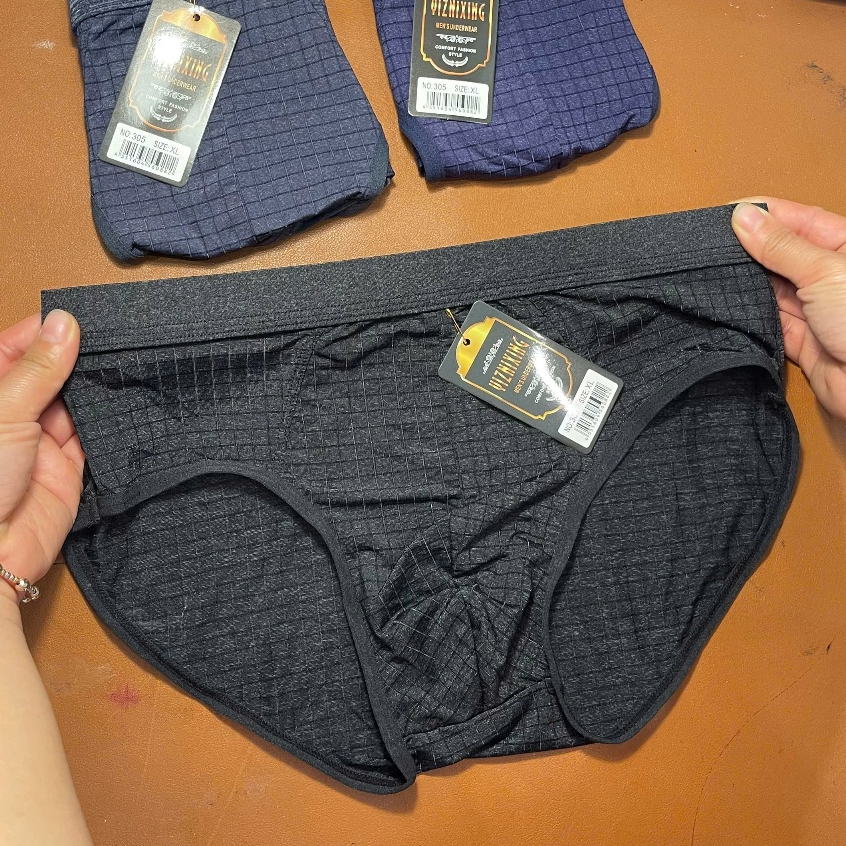 Elastic Waist Cross Briefs, Breathable Triangle Men's Underwear QN305 ...