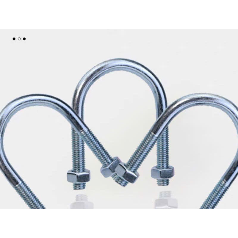 10 pieces of threaded steel u bolts m6, m8 of all kinds 21 to 110 ...
