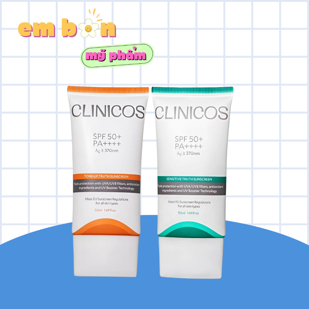 Kem Chống Nắng Mỏng Nhẹ Bảo Vệ Da Khỏi Tia UV Clinicos Truth Sunscreen ...