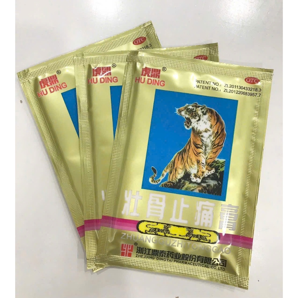 Tiger Pain Relief Patch 5 Letters and 7 Letters - 1 Pack of 4 Fast ...