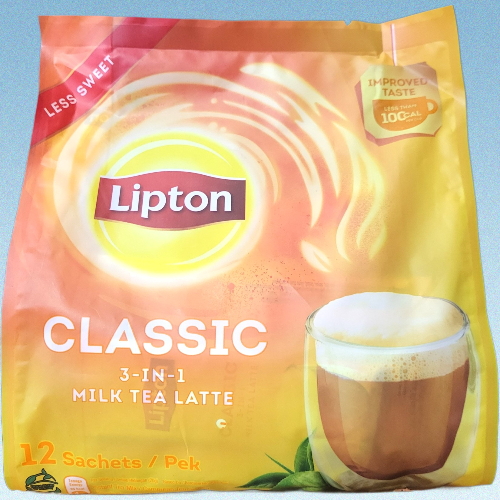 LIPTON ++ ORANGE BAG 240g / 12 packs ++ TRADITIONAL FLAVOR Milk Tea / MALAYSIA / 3 in 1 Classic ...