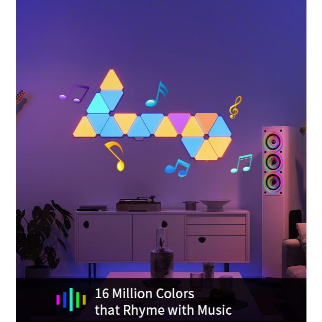 Yeelight led Panel light RGB triangle assembly Panel with 16 million ...