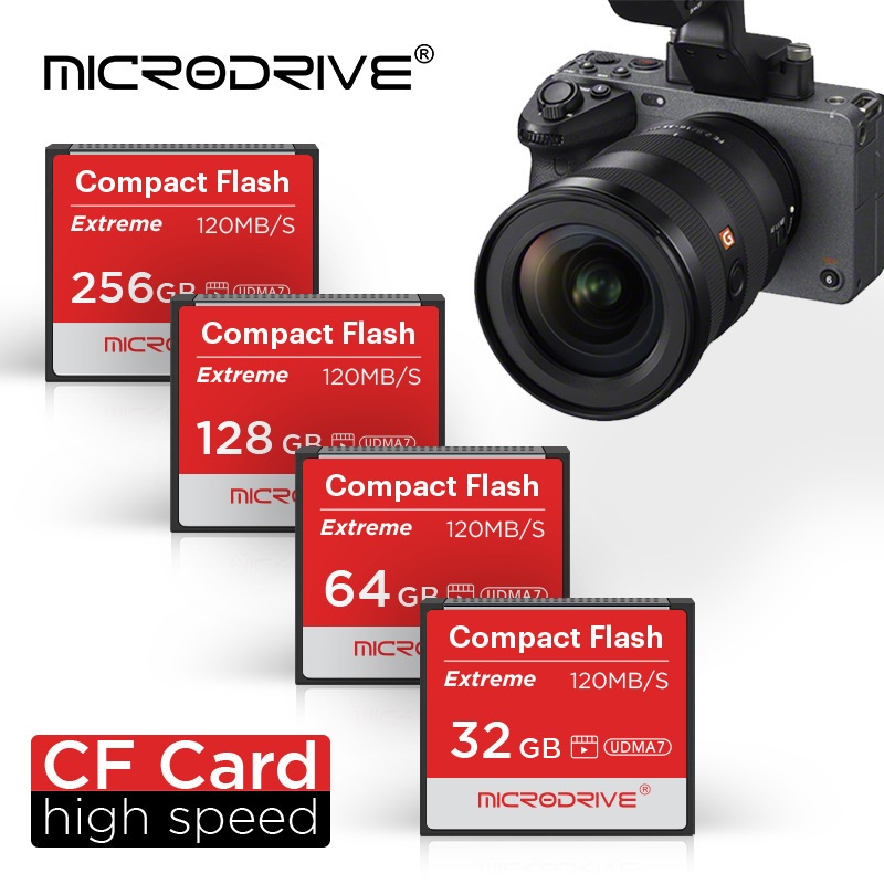 CF Compact flash card 32GB 64GB 128GB 120MB/s CF memory card Microdrive ...