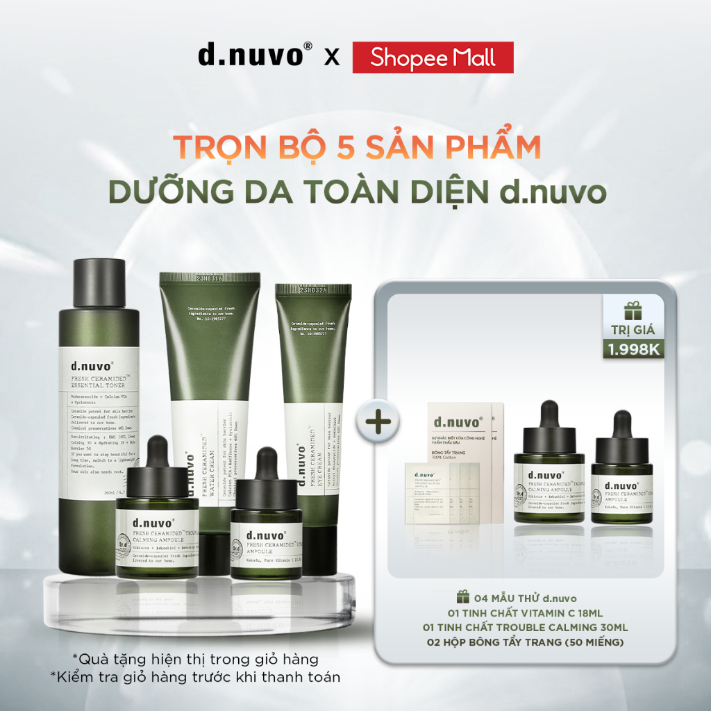 Complete Set of 5 Comprehensive Skin Care Products d.nuvo | Shopee ...