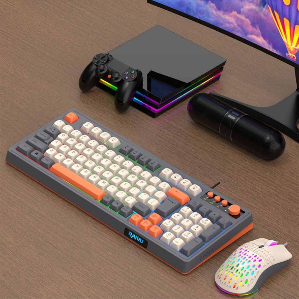 K98 RAIKU mechanical keyboard, no noise gaming keyboard, low latency ...