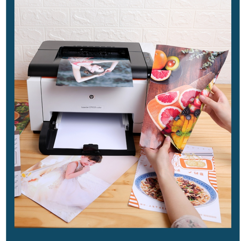 Set of 50 Sheets of Double-Sided laser Printing Paper A4 Size 157g ...