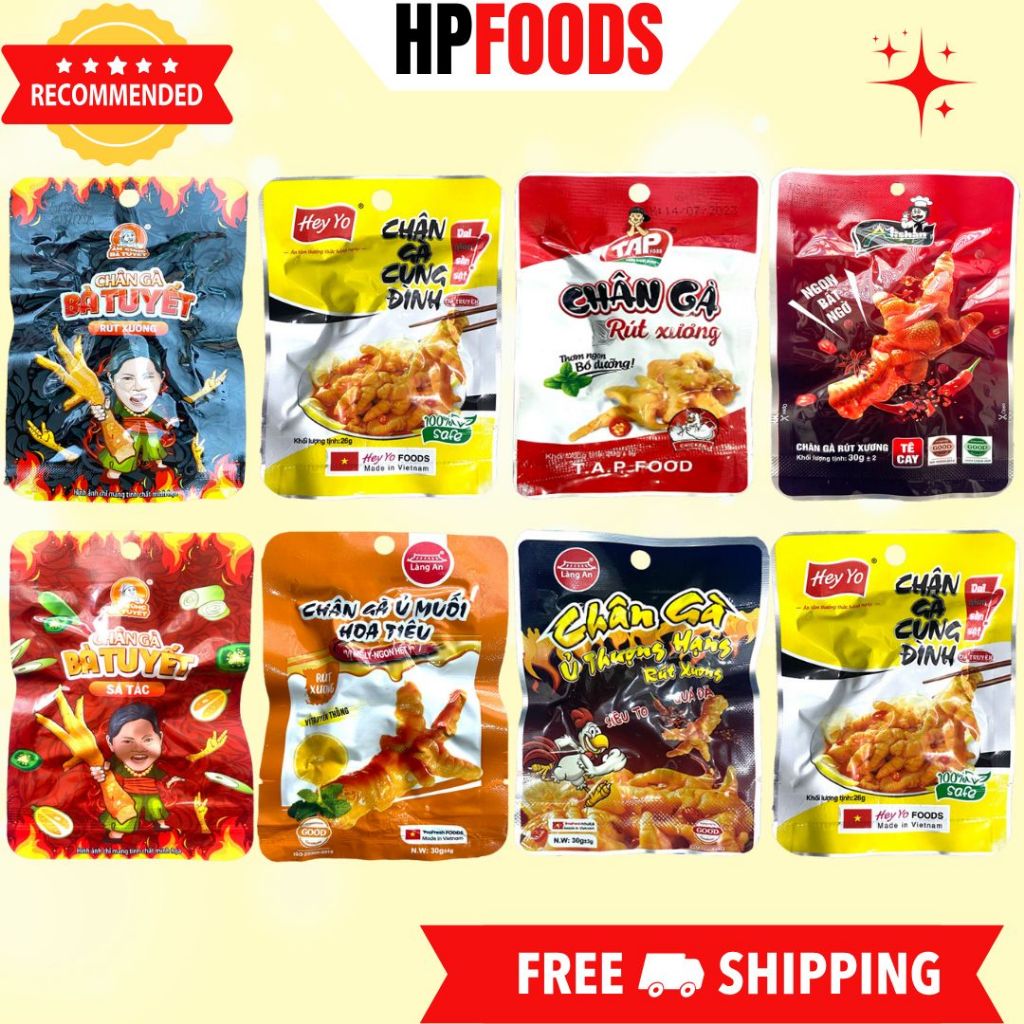 Combo MIX 10 Packs of Special Delicious Boneless Chicken Feet Alishan ...
