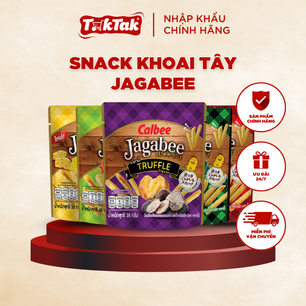 [Date 09/2025] JAGABEE POTATO SNACK 38G THAILAND (Many flavors) | Shopee Singapore