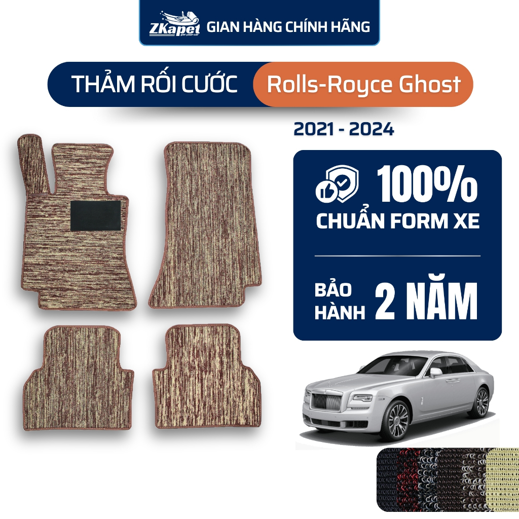 Rolls-Royce Ghost 2021 - 2024 ZKAPET car tangled floor mats (5 seats ...