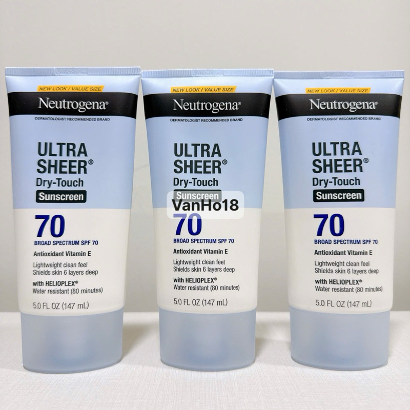 Neutrogena Ultra Sheer Sunscreen SPF70 | Shopee Singapore