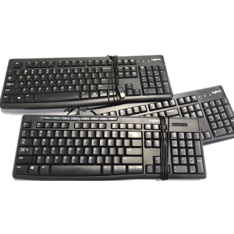 Logitech office keyboard with usb port and sensitive keys | Shopee ...