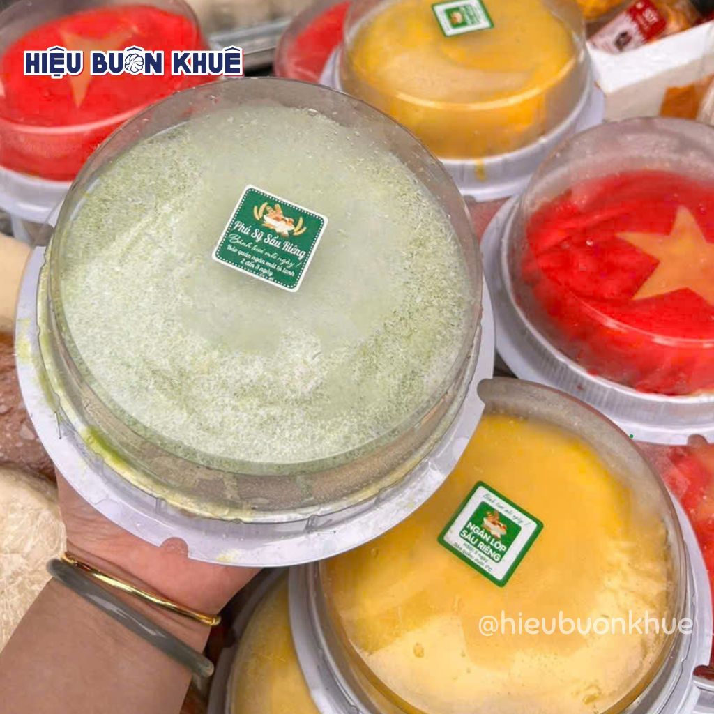 50 Round Plastic Boxes for Durian Crepe, Salted Egg Sponge, Round ...