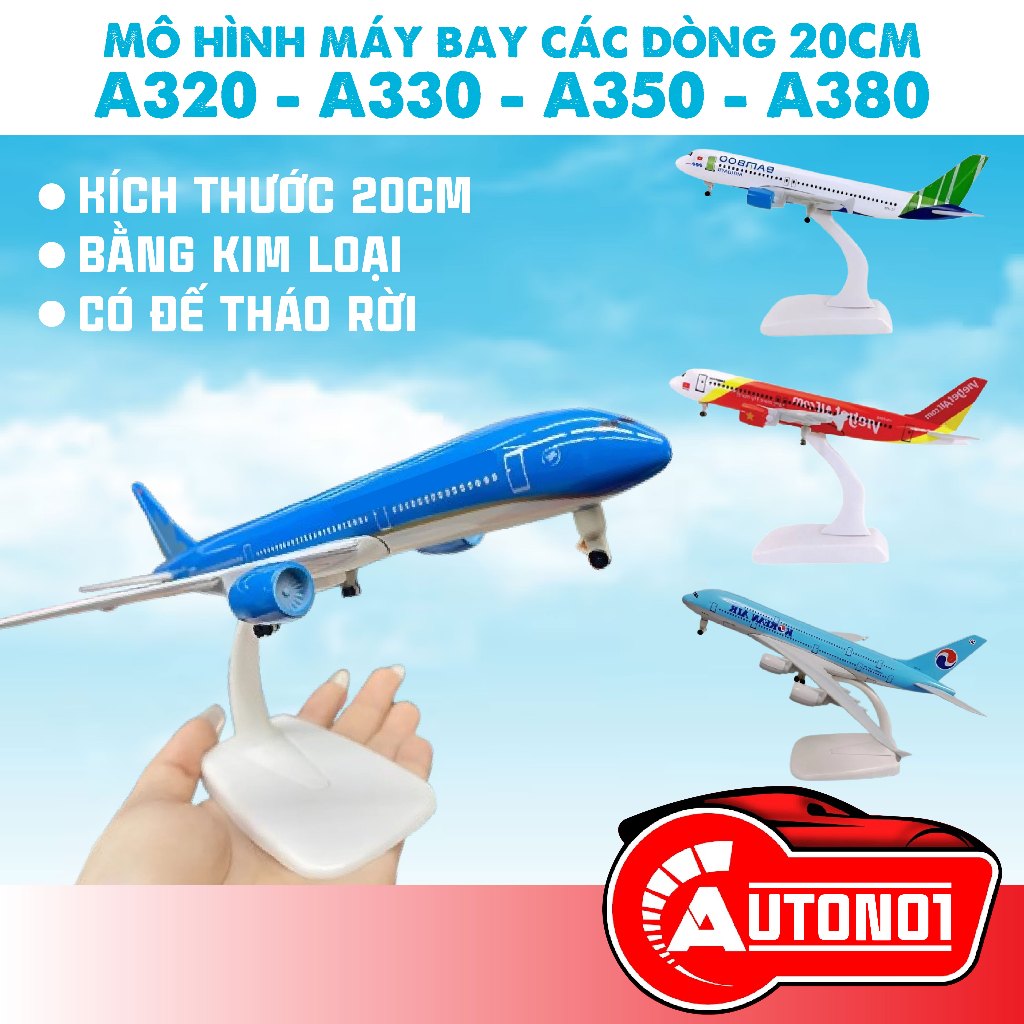 20cm Airbus aircraft model A320-A330-A350-A380 series with removable ...