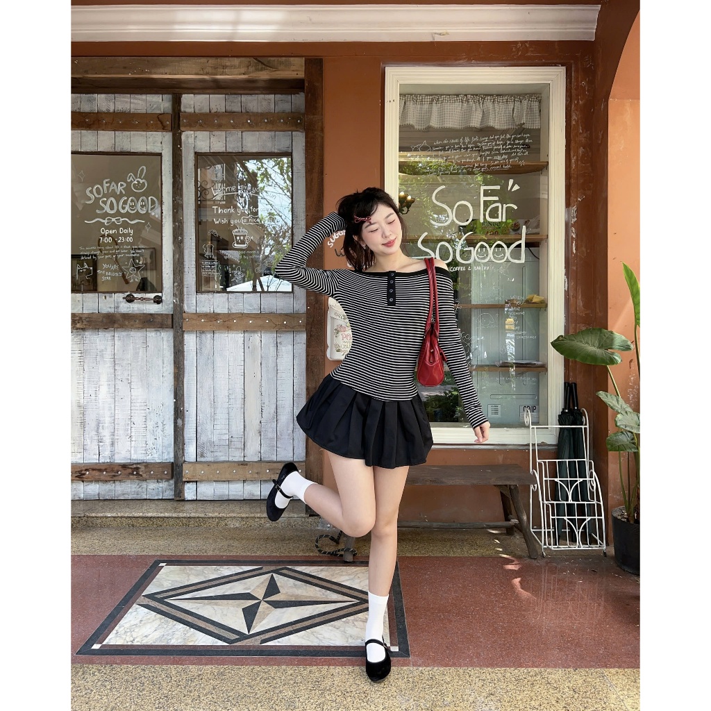 Super Cute Basic Black Mini Skirt | BLEUBIRT SKIRT | SECODEE SECODEE ...