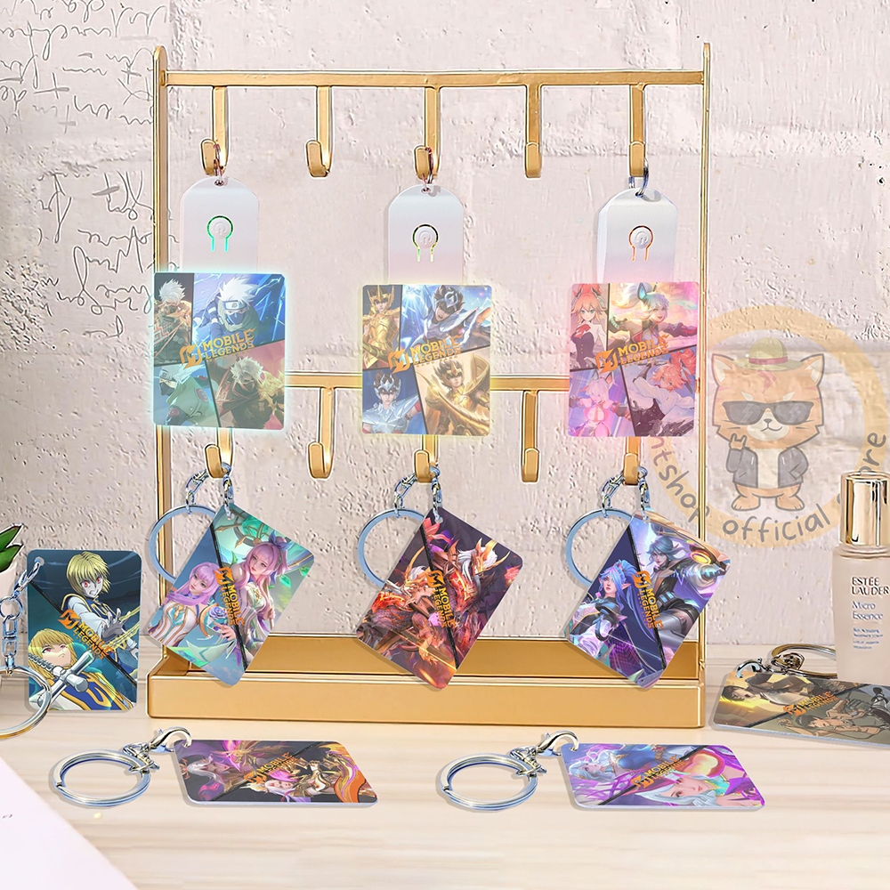 Mobile Legends: Bang Bang Double-Sided Key Chain, Luxury Fashion LED ...
