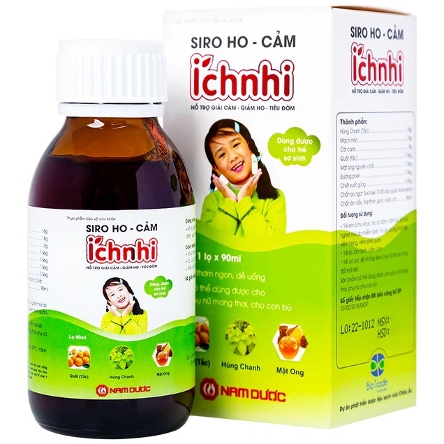 Ich Nhi Men's Medicine Cough Syrup Supports Cough Relief, Dry Cough ...