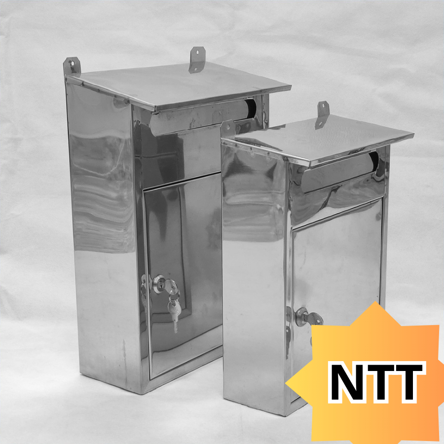 Convenient stainless steel newspaper box attached to the gate | Shopee ...