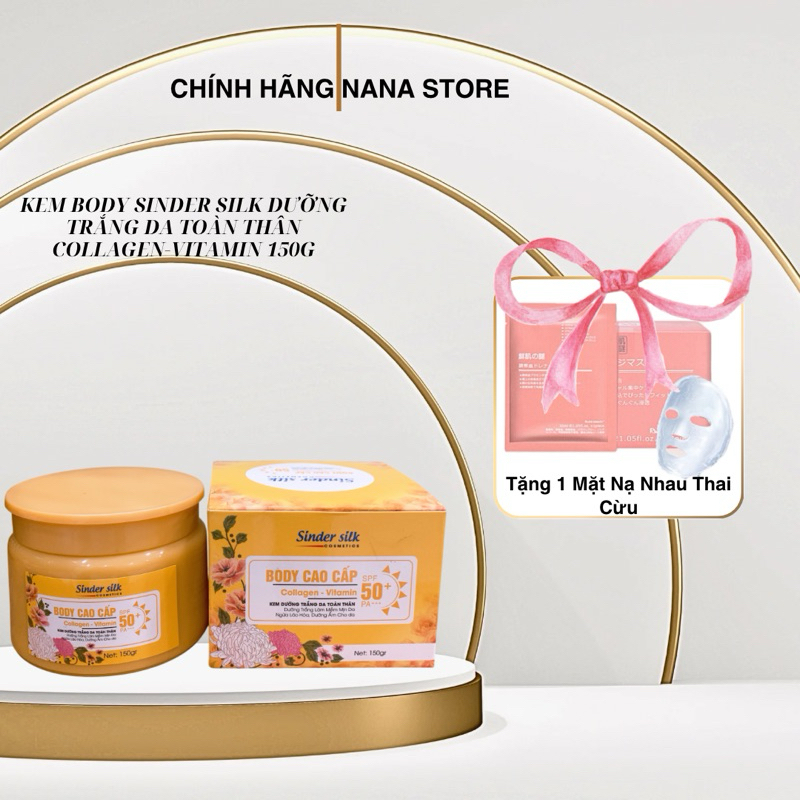 Sinder Silk Body Cream Collagen-Vitamin Body Whitening 150G | Shopee ...